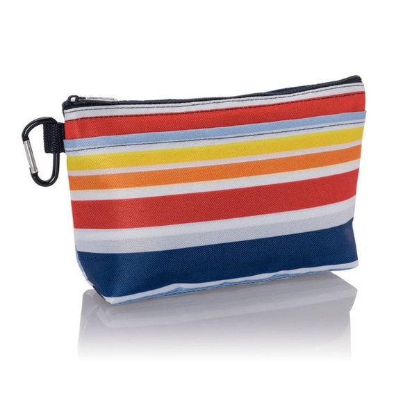 thirty-one | Bags | Clear Clip Pouchmulti Stripe | Poshmark